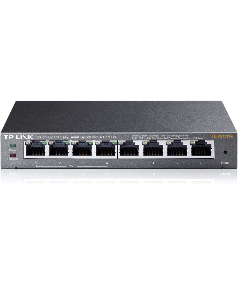 TP-LINK_ TL-SG108PE 8-Port Gigabit Switch sa 4-Porta PoE+