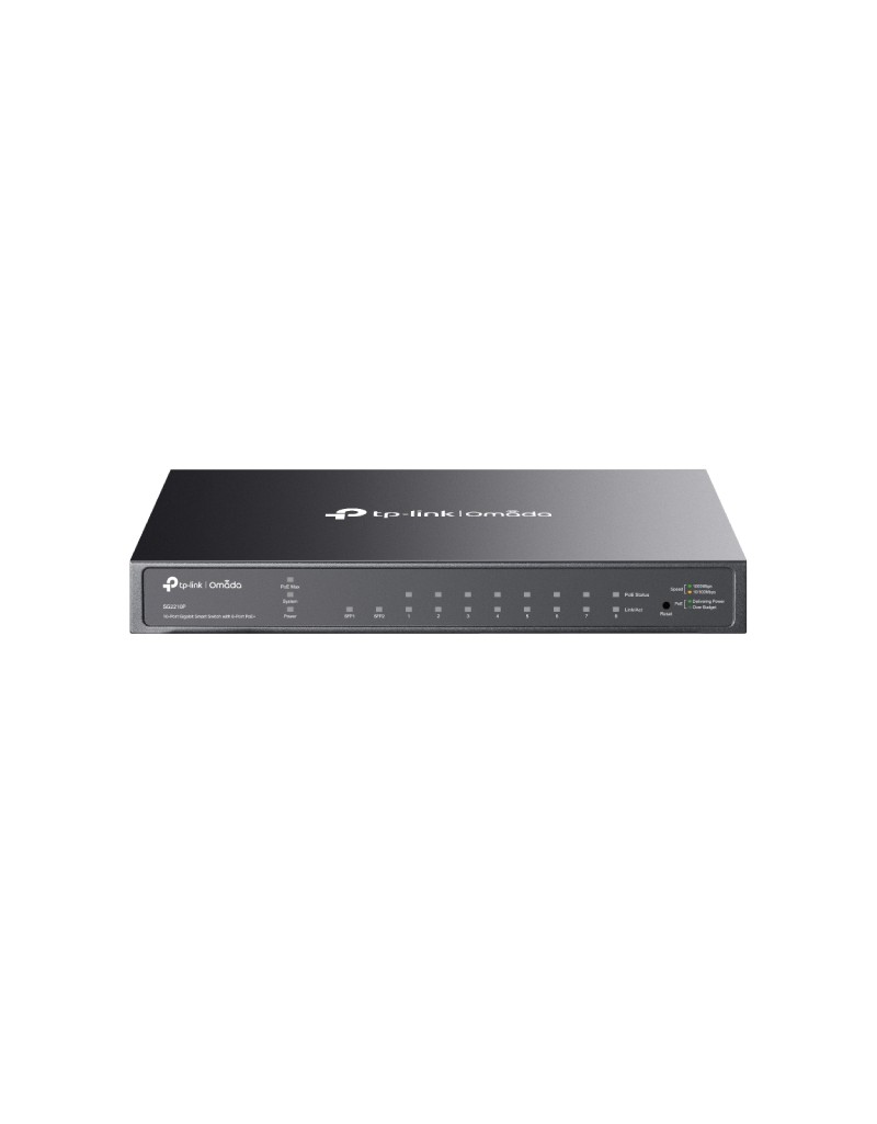 TP-LINK_ SG2210P(UN) JetStream 10-Port Gigabit Switch sa 8-Portova PoE+