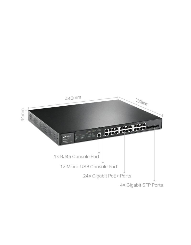 TP-LINK_ SG3428MP Omada 28-Port Gigabit L2+ upravljiv Switch sa 24- Porta PoE+