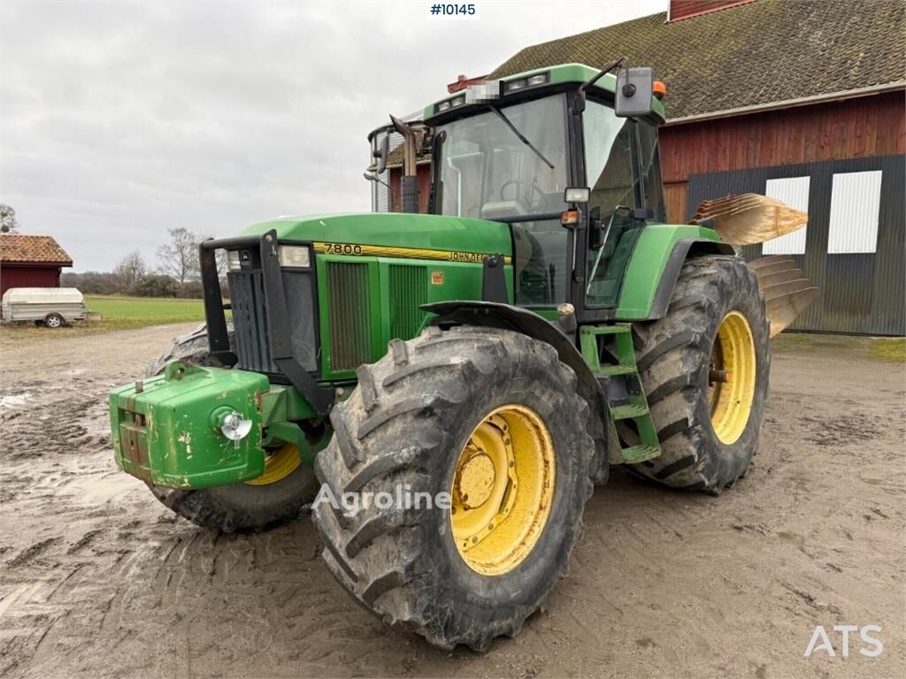 John Deere 7800 with loader (VIDEO) traktor točkaš
