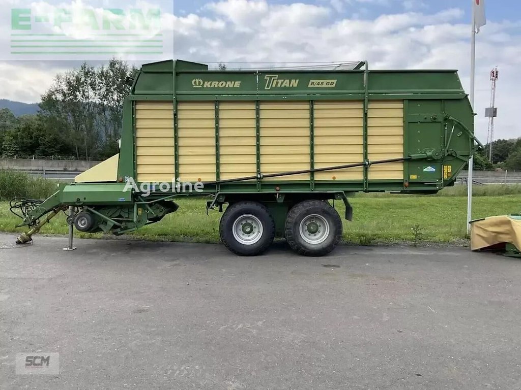 Krone krone ladewagen titan r 48/gd samoutovarna prikolica