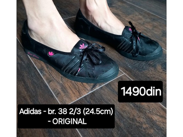 Adidas baletanke crne ženske br. 38 2/3 - ORIGINAL