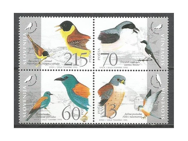 Slovenija,Fauna-Ptice 1994.,čisto
