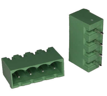 Box Header 320V 4-pole Green Clos