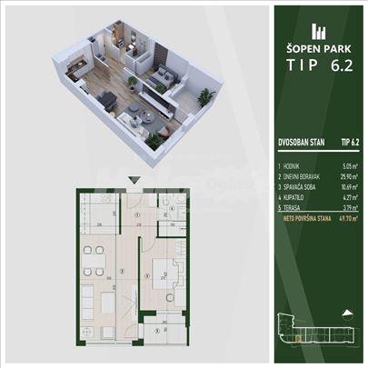 Šopen Park | Dvosoban stan – 10% popusta