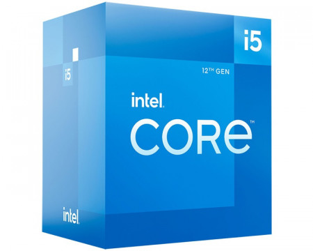 CPU INTEL Core i5-12400F, 2.5GHz (4.4 GHz), 6C/12T, 18MB, 117W, LGA 1700, tray