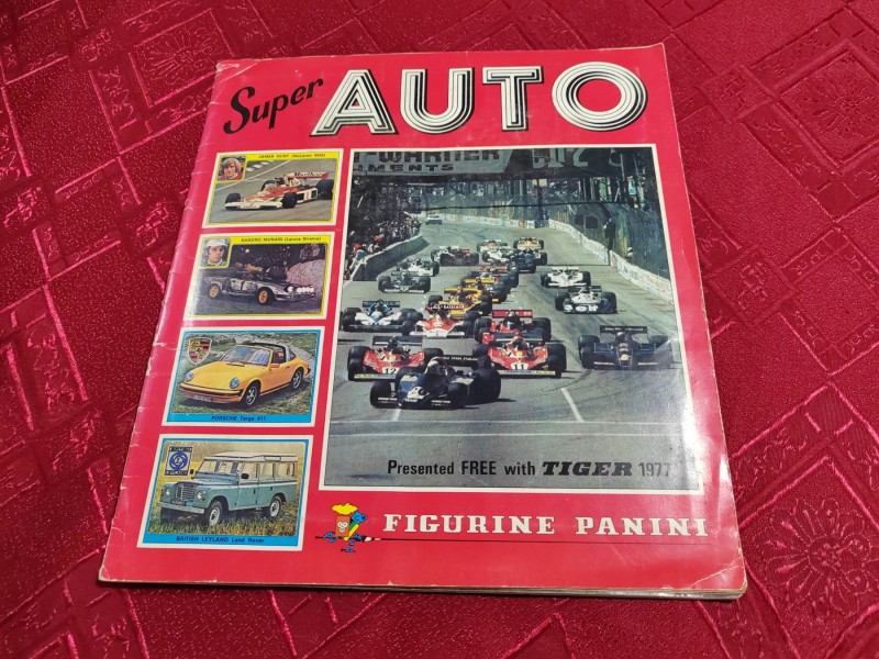 PUN ALBUM SUPER AUTO 1977. - PANINI INTERNATIONAL PRESS