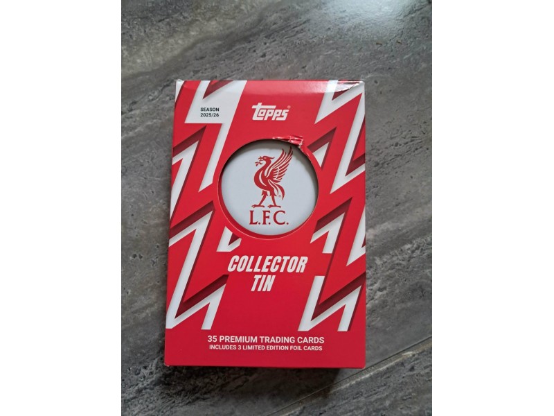 Liverpool FC 2025-26 Kolekcionarska limenka TOPPS