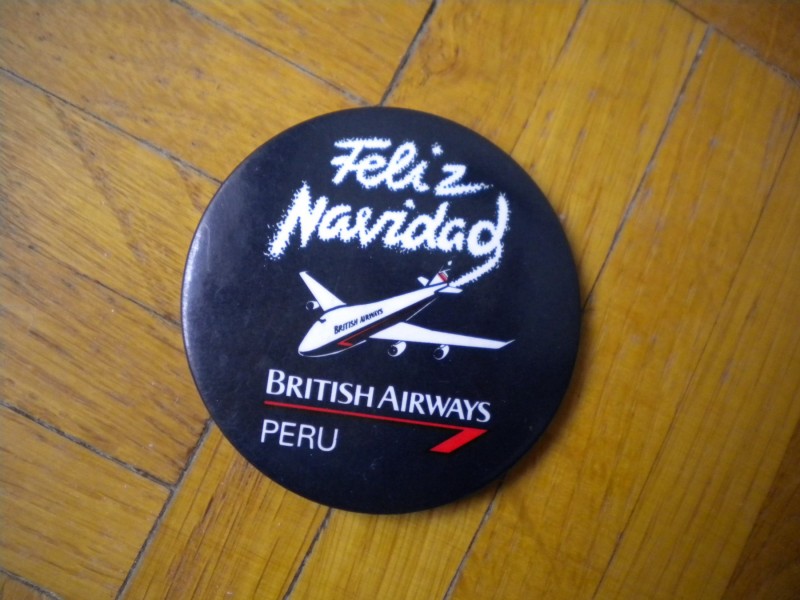BRITISH AIRWAYS Feliz Navidad PERU, bedz