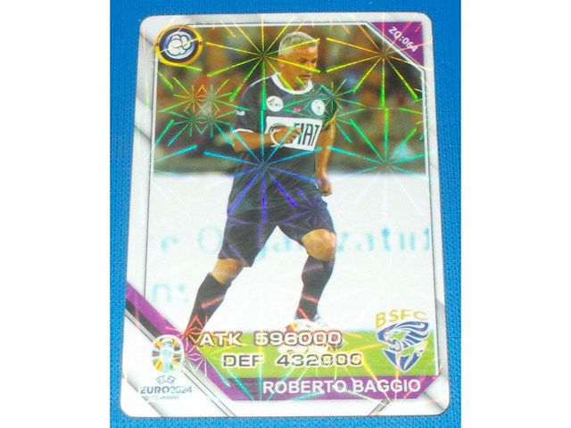 EURO  2024  kartica    ROBERTO  BAGGIO