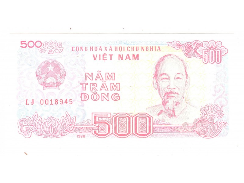 Vijetnam 500 dong 1988 UNC