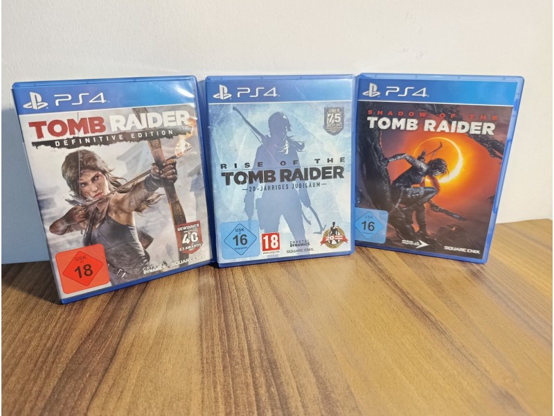 Tomb Raider Kolekcija - 3 igre PS4 Sony Playstation