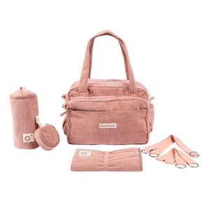 Doomoo torba za mame Corduroy Pink