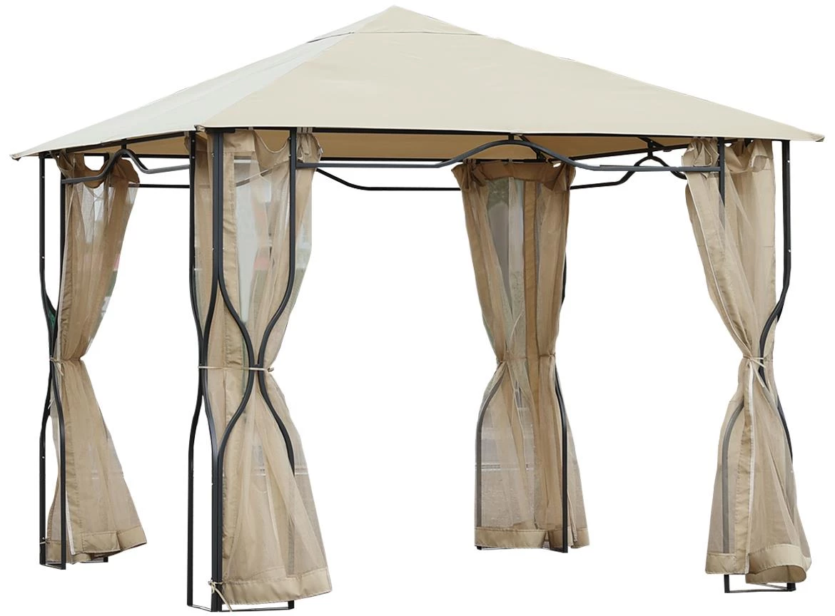 Baštenski paviljon 3x3 m bež