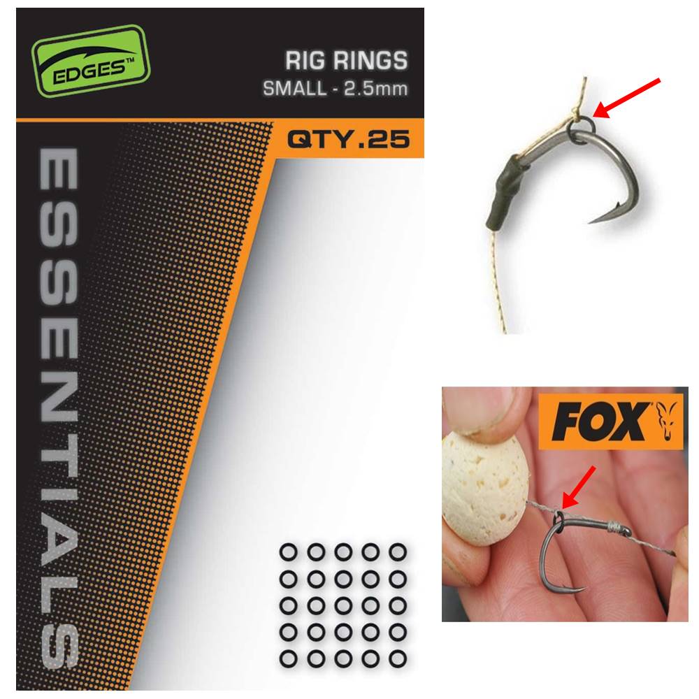 FOX EDGES RIG RINGS 2.5MM SMALL