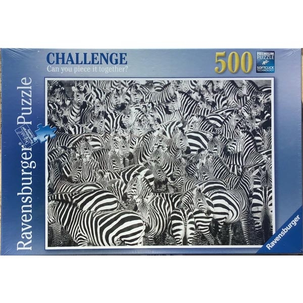 Ravensburger puzzle (slagalice) 500pcs Zebra izazov RA14807