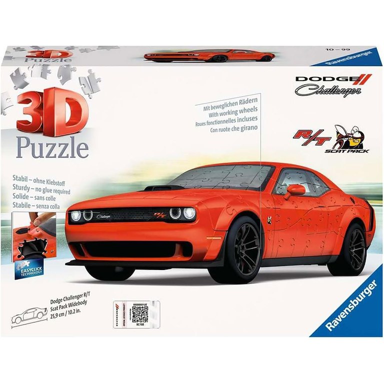 Ravensburger 3D puzzle (slagalice) - Automobil Dodge RA11284