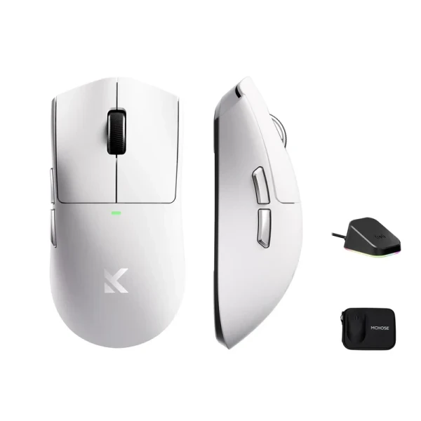 Bežični gaming miš MCHOSE K7 Ultra Lightweight white