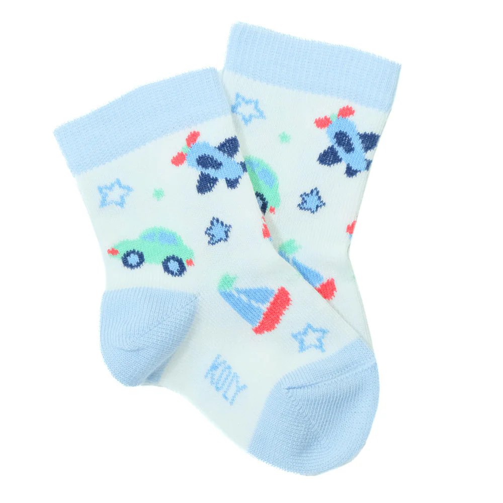 Cars and airplanes socks