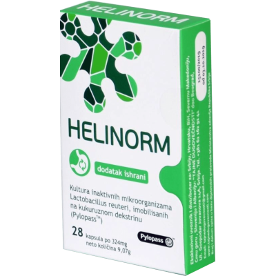 HELINORM - Biološki dodatak ishrani protiv Helicobacter pylori