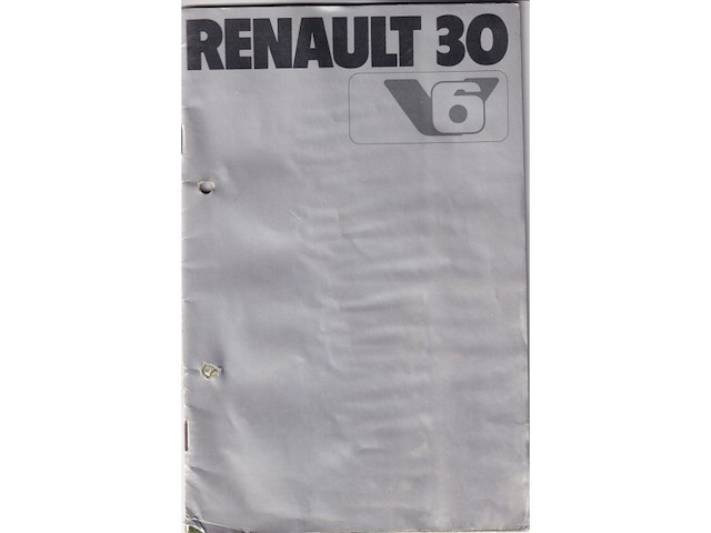 AUTO KATALOG RENAULT 30  6V