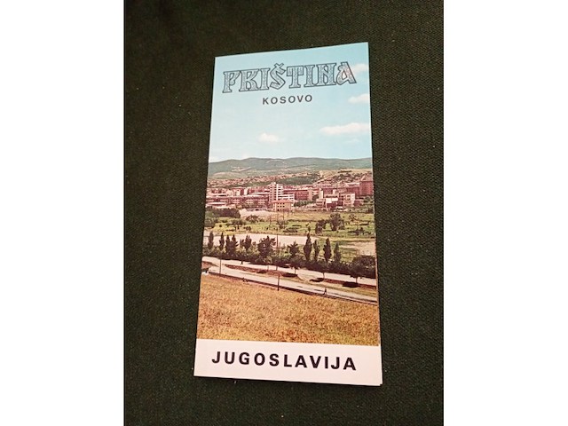Brošura Priština Kosovo Jugoslavija