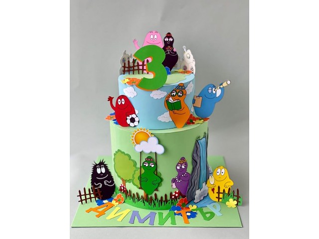 Barbapapa, torta od kartona
