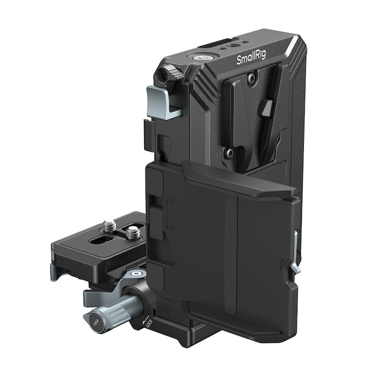 SmallRig V-Mount Battery Mount Plate Kit: 65W PD Charging, LCD Bracket, Tool-Free Arca-Swiss QR Plate 5315