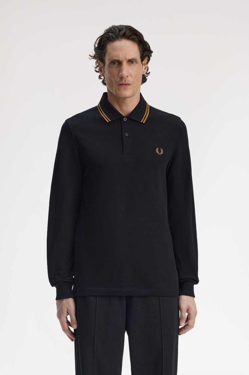 FRED PERRY LONG MAJICA BLACKSS