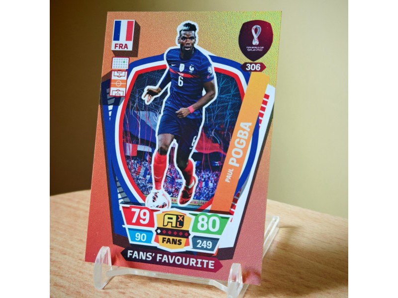 POGBA Fans favourite kartica - QATAR 2022 Panini