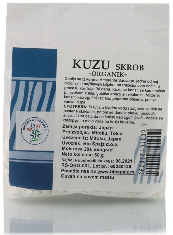 BIO KUZU SKROB ORGANSKI 50GR