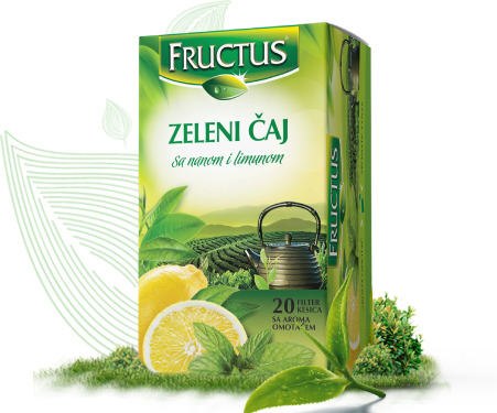 FRUCTUS ZELENI ČAJ+NANA+LIMUN