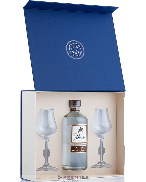 Gorda Kajsija Premium Voćna Rakija sa 2 Čaše 0.70l
