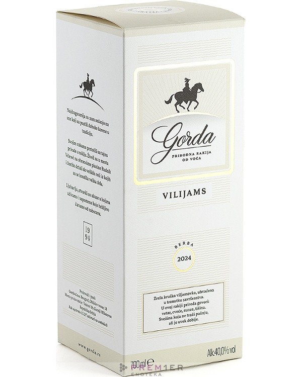 Gorda Vilijams Prirodna Rakija od Voća Lux 0.70l