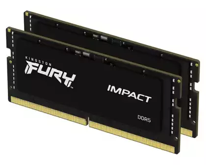 KINGSTON SODIMM DDR5 32GB (2x16GB kit) 6000MT/s KF560S38IBK2-32 FURY Impact Black XMP