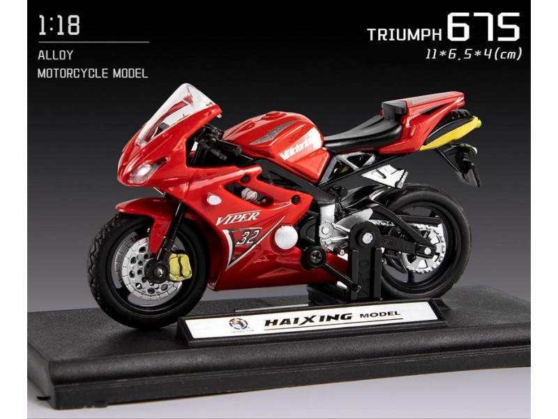 1:18 Daytona Triumph 675, crveni