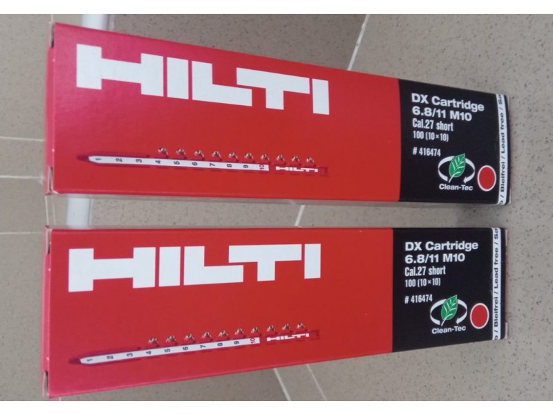 Hilti, municija za zakucavanje eksera