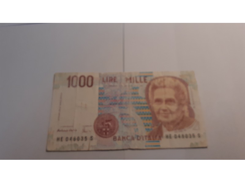 ITALIJA - 1000 LIRA - 1990