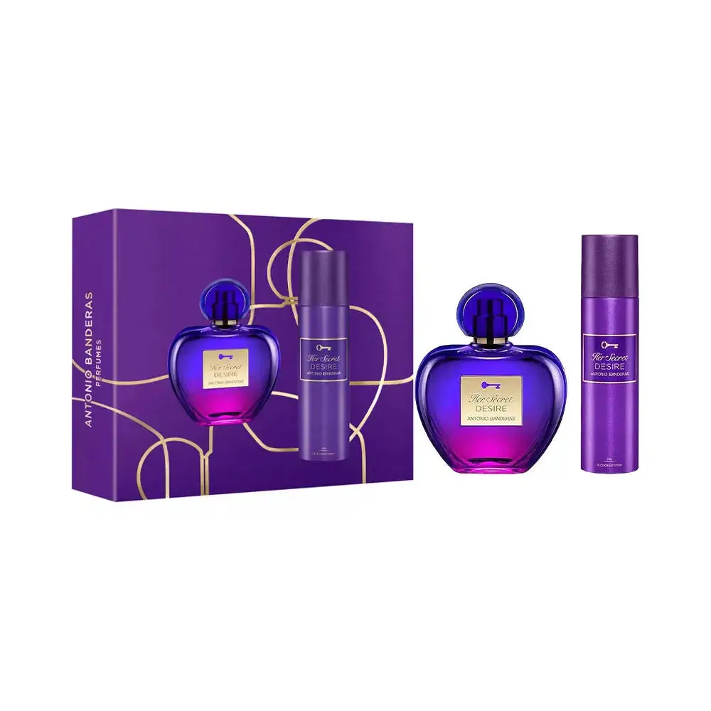 Antonio Banderas Ženski parfemski set Her Secret Desire Edt 80 ml + Dezedorans 150 ml