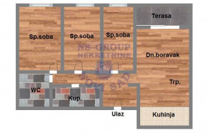 Na prodaju četvorosoban stan od 82m2 u izgradnji na Petrovaradinu