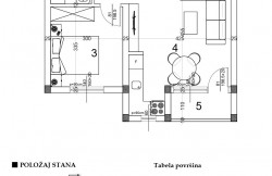 Stan,VETERNIK,VETERNIČKA RAMPA,kv: 41, € 88000, ID: 1031581