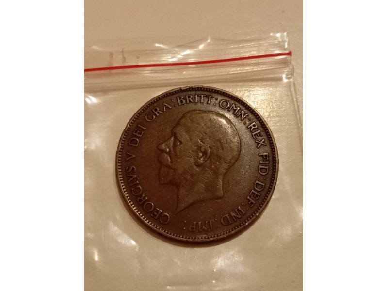 one penny 1930g. king George