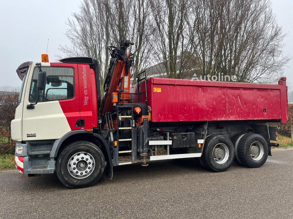 DAF CF 75 - 310 6x4 , Kipper , ATLAS kraan kiper