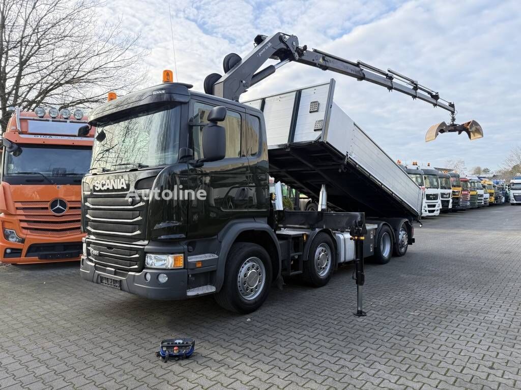 Scania G450 8X2*6 Kipper Kran HMF 2620 K5 kiper