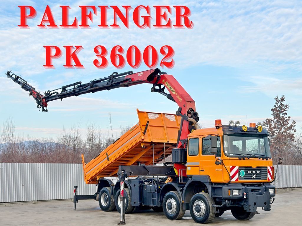 MAN 35.414 * PALFINGER PK 36002 +FUNK / 8x6 kiper