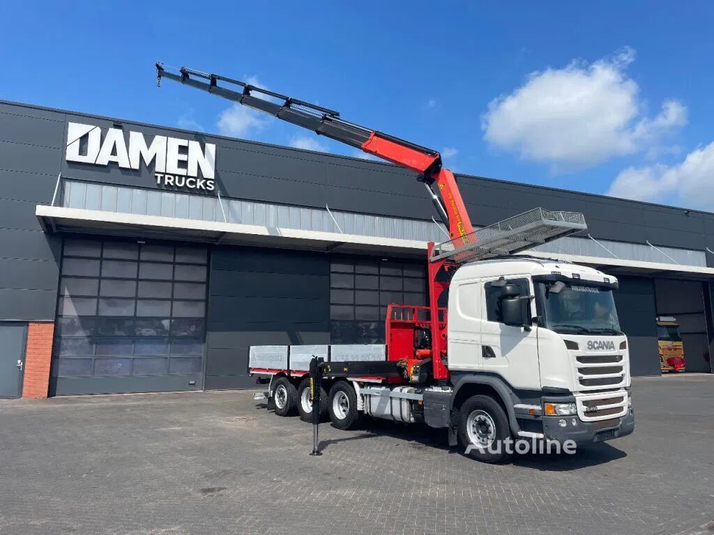 Scania G 490 CB 8x4 Euro 6 Palfinger PK 26002-EH E kamion s ravnom platformom