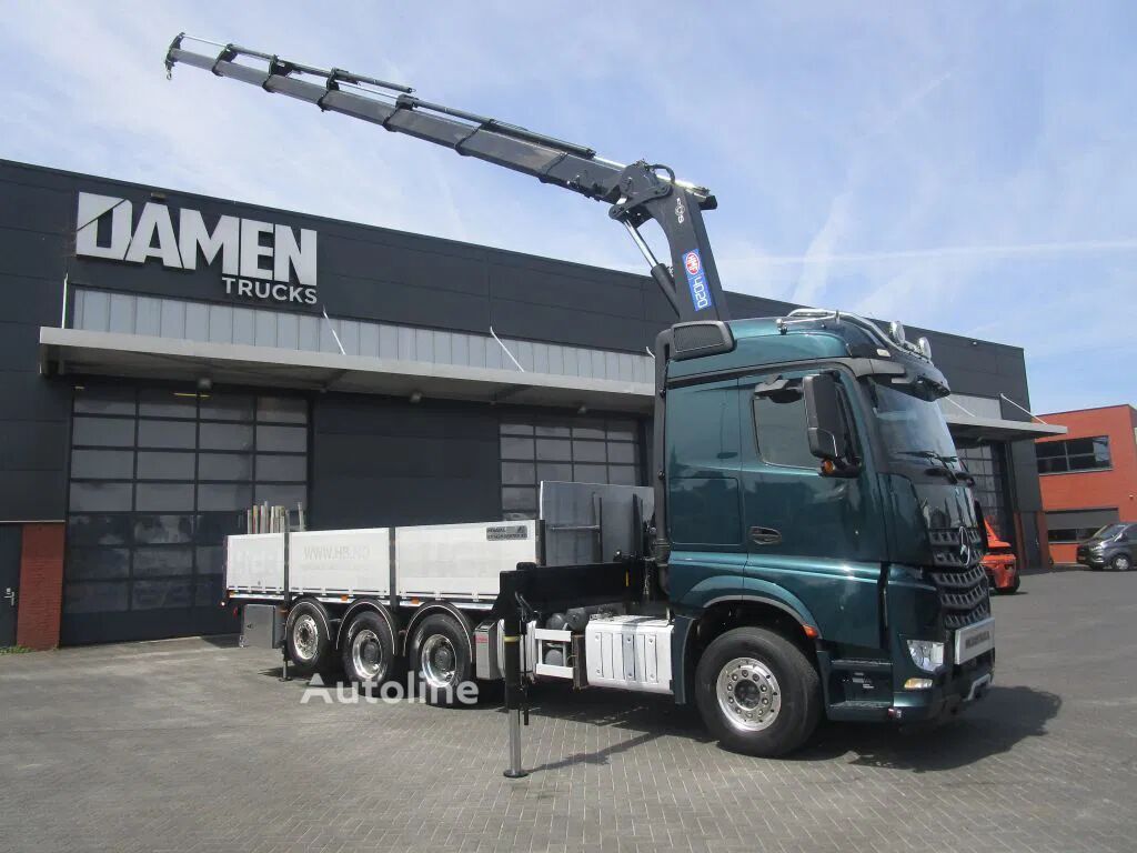 Mercedes-Benz Actros 3563 8x4 Euro 6 HMF 4020-K6 kamion s ravnom platformom