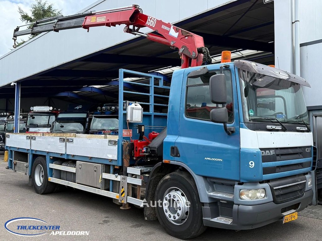 DAF CF 75.310 Manual transmission, Leaf spring, HMF 1560 K3 kamion s ravnom platformom