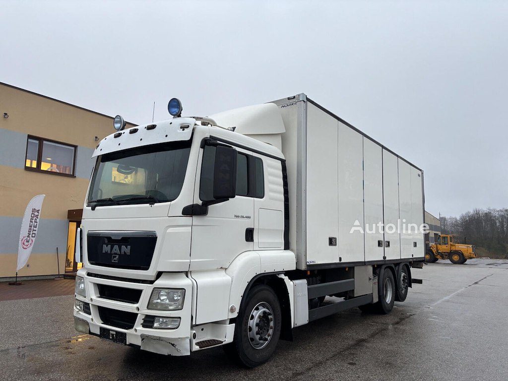 MAN TGS 26.400 6x2 + FULL SIDE OPENING + EURO5 kamion furgon