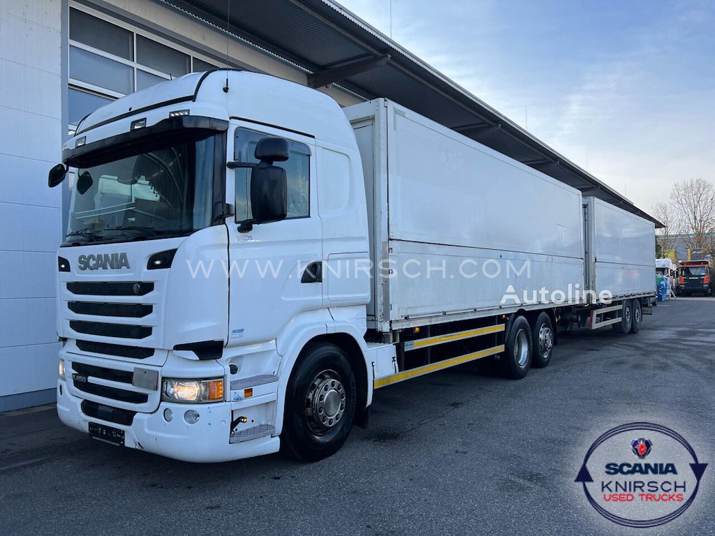 Scania R 450 kamion furgon + prikolica furgon